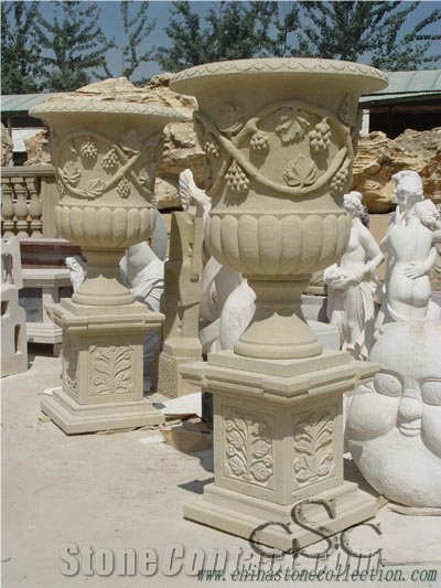 Flower Pot Granite,planters from China - StoneContact.com
