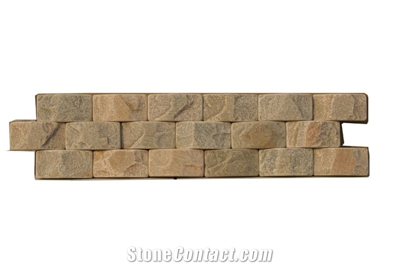 Exterior Wall Panel, Beige Slate Cultured Stone from China ...