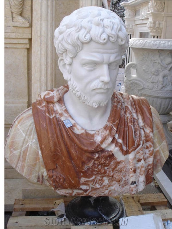 Multicolor Carved Stone Portrait from China - StoneContact.com