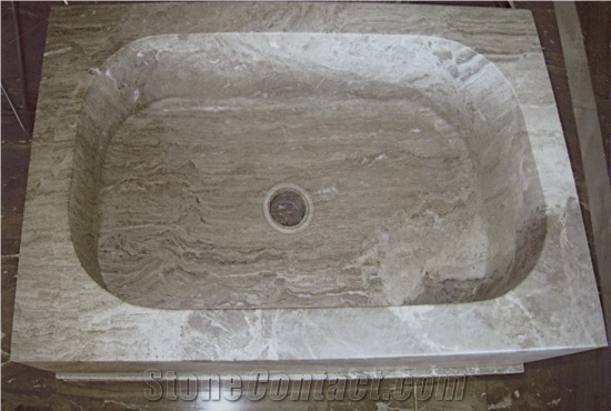 Didima Beige Limestone Basin & Sinks from Greece - StoneContact.com