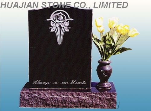 Upright Grey Granite Monument from China - StoneContact.com