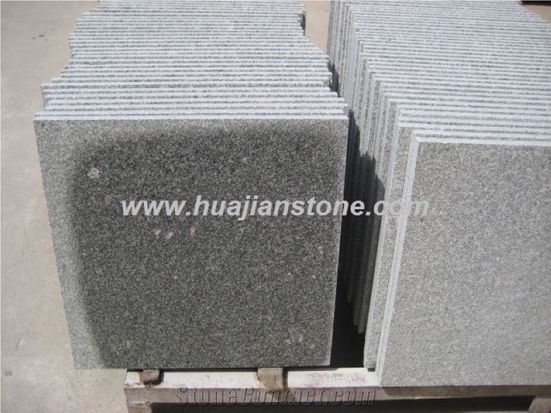Flamed G341 Grey Granite Tiles from China - StoneContact.com