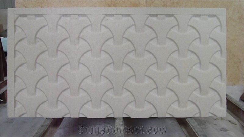 Beige Limestone Feature Wall Panel - StoneContact.com