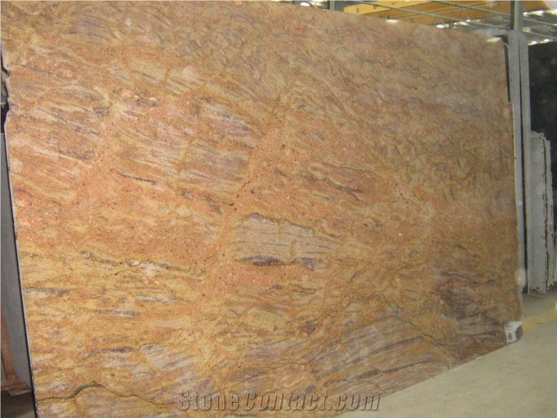 Ivory Fantasy Granite Slab, India Yellow Granite from China ...