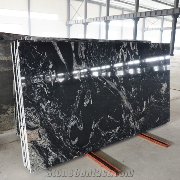 Black Fantasy Granite Slab, Brazil Black Granite from China ...