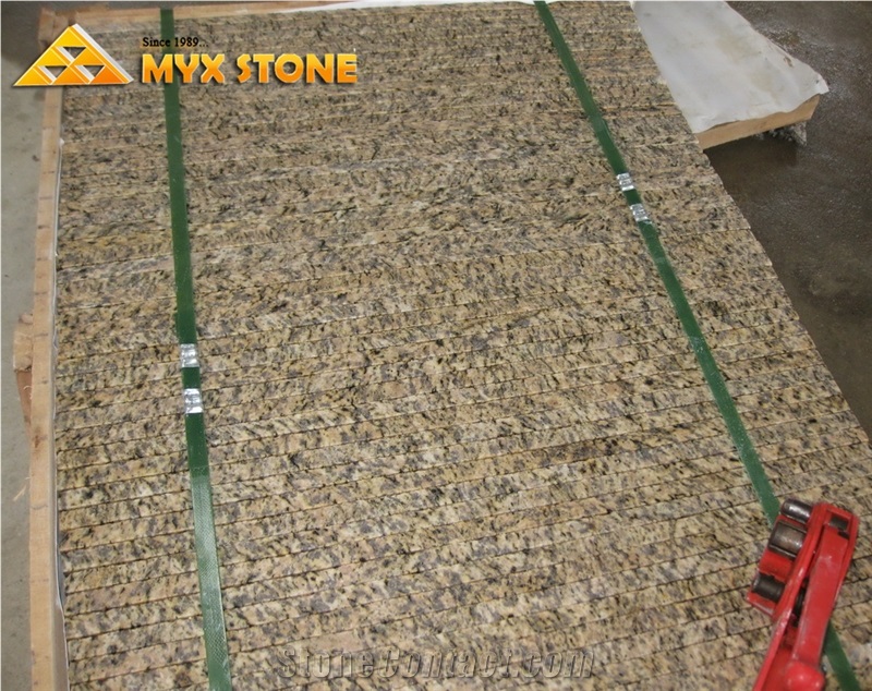 Tiger Skin Yellow Granite Tiles from China - StoneContact.com