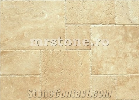 Classic Light Travertine French Pattern from Romania - StoneContact.com