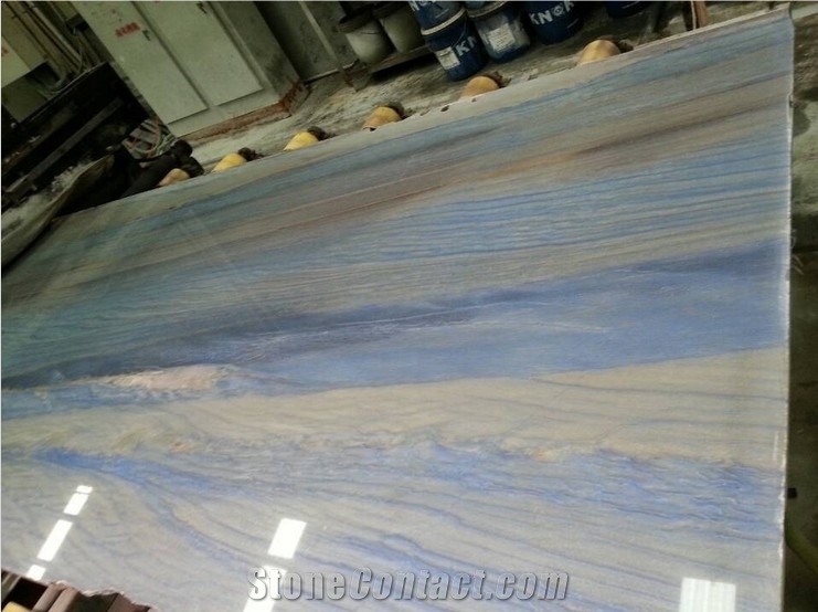 Blue Azul Macuba Quartzute Tiles,Blue Quartzite from China ...