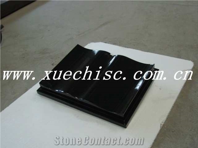 Book Style Black Granite Monument, Black Granite Monuments from China ...