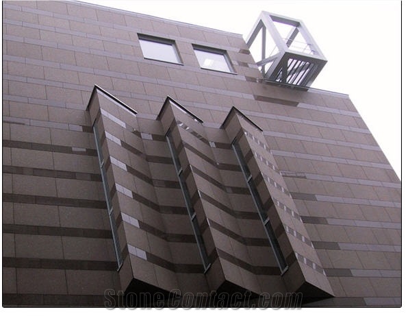 Red Facades Cladding - Natural Stone - StoneContact.com