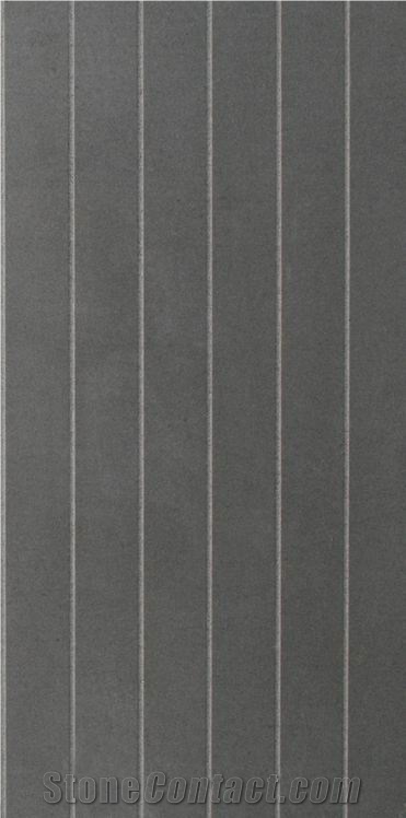 Basalt Groove Finish Slabs & Tiles, Hainan Grey Basalt Slabs & Tiles ...