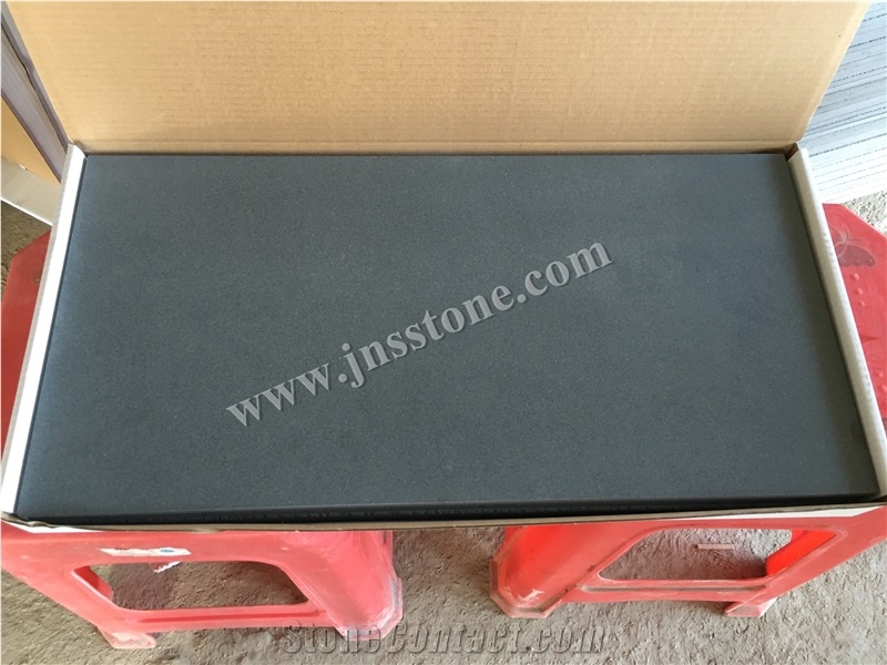 Honed & Sealed Basaltinal Tiles, Inca Grey, Basalto, Hainan Grey Basalt ...