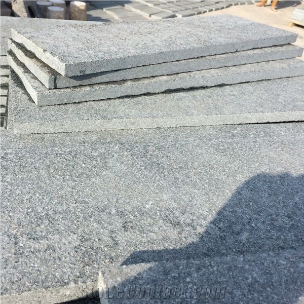 Green Granite Paving Stone, G612 Green Granite Cube Stone & Pavers from China - StoneContact.com