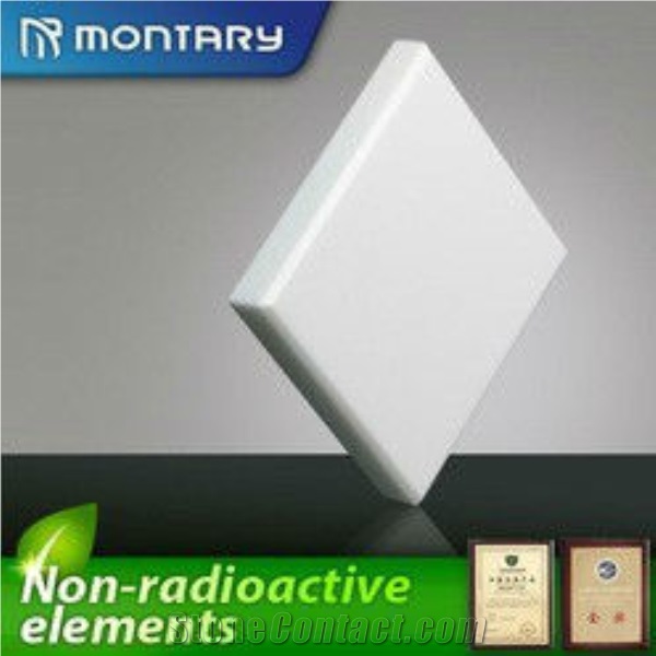 Pure White High Quality Crystalized Nano Man Made Stone with Wide ...