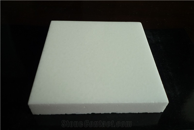 Pure White Nano Crystallized Glass Panel Wall Tiles & Slabs for ...