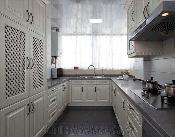 Stain Resisting and Durable Quartz Stone Kitchen Countertops from China ...