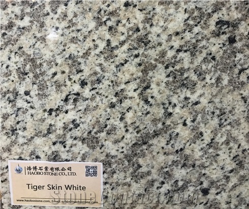 Polished Tiger Skin White Granite Tiles from China - StoneContact.com