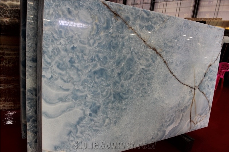Pakistan Bule Onyx Polished Slabs, Blue Onyx Slabs from China ...