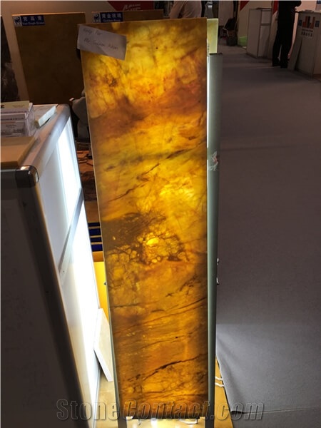 Translucent Marble Tiles & Slabs, Golden Yellow Marble from China ...