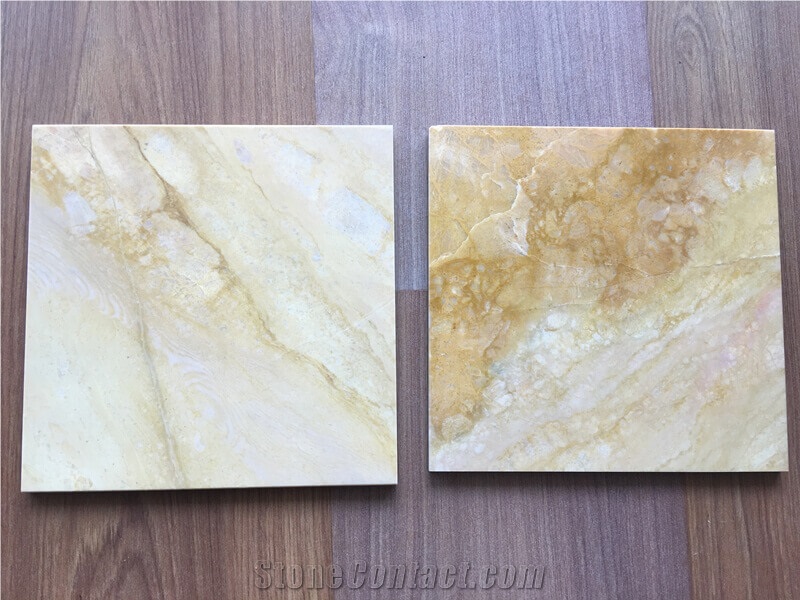 Translucent Marble Tiles & Slabs, Golden Yellow Marble from China ...