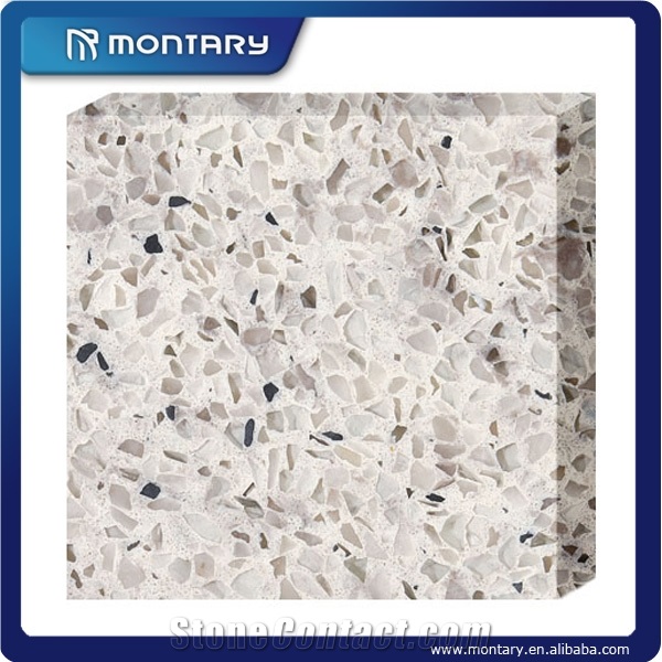 Montary Statuary White Artificial Quartz Stone Tile & Slab Solid Surfaces Engineered Stone from ...