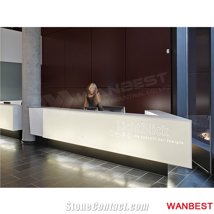 Luxury Acrylic Hall Gym Office Front Counter Reception Desk from China ...