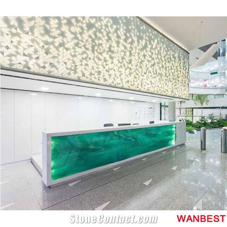 Luxury Acrylic Hall Gym Office Front Counter Reception Desk from China ...