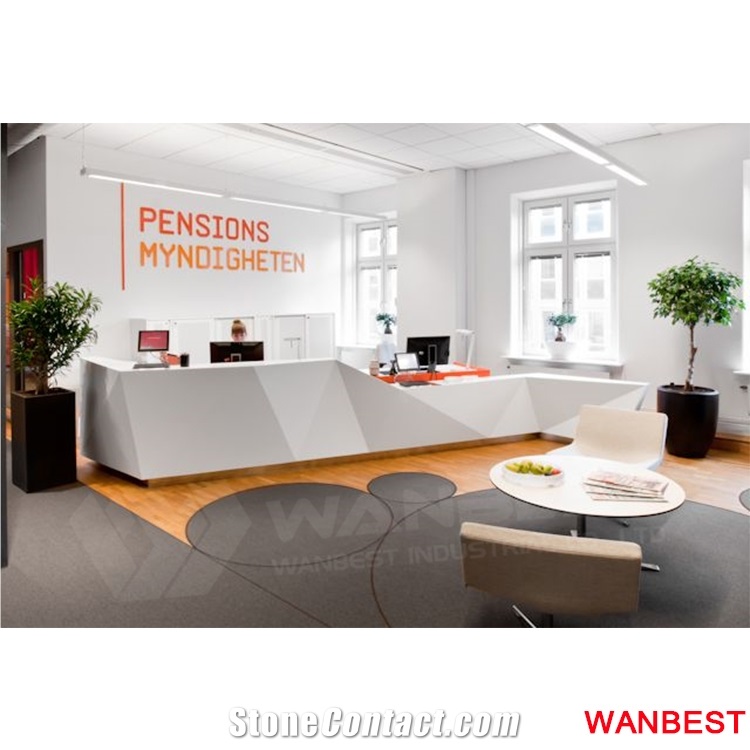 Luxury Acrylic Hall Gym Office Front Counter Reception Desk from China ...