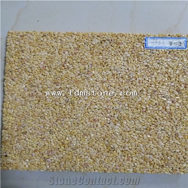 Perma Pave Made Of Pebbles in Glue，Water-Permeable Pebble Floor Tiles ...