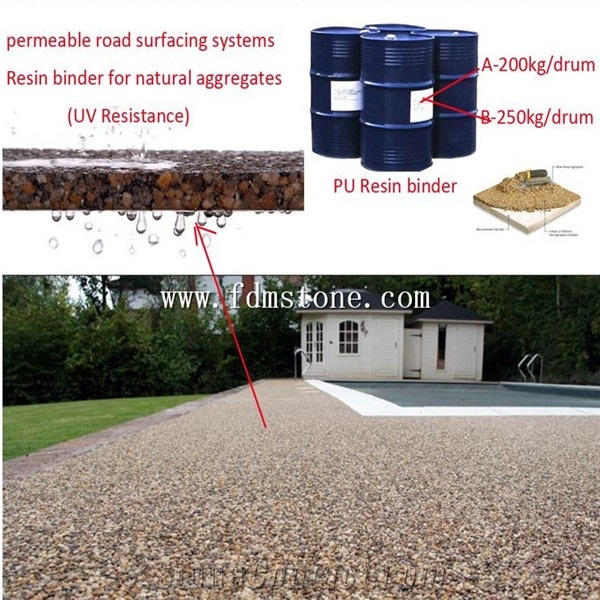 Perma Pave Made Of Pebbles in Glue，Water-Permeable Pebble Floor Tiles ...