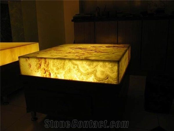 Lighted Alabaster Counter