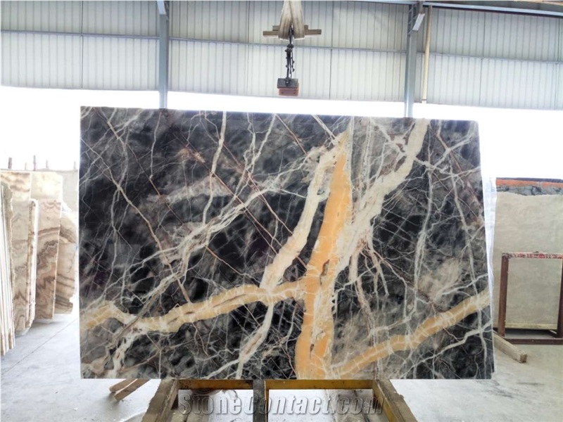 China Black Jungle Marble Slabs & Tiles from China - StoneContact.com
