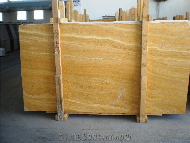 Yellow Travertine Blocks And Slabs - Natural Stone - StoneContact.com