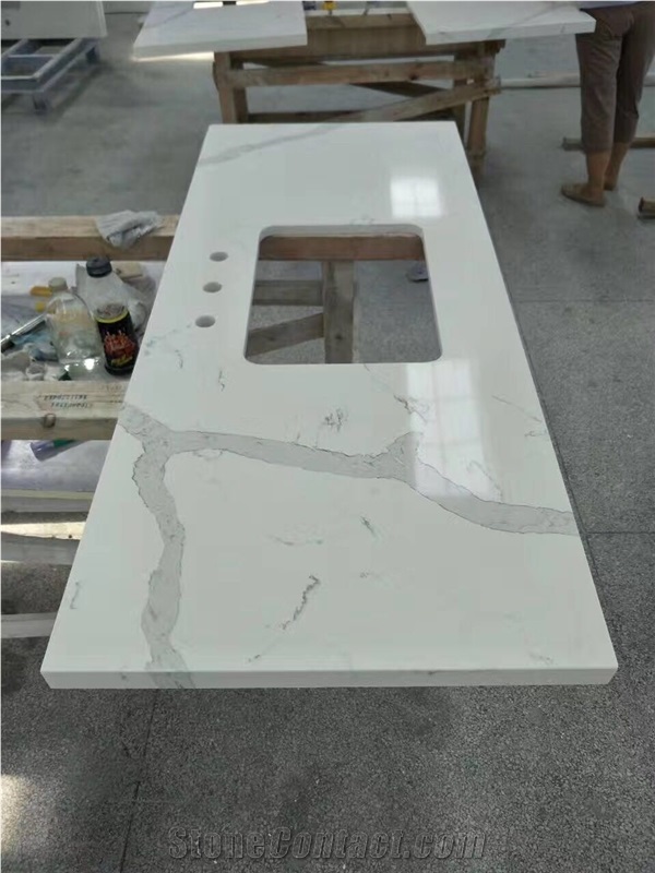 Calacatte White Quartz Slabs, Calacatte Quartz Tiles, Calacatte ... Calacatte White Quartz Slabs, Calacatte Quartz Tiles, Calacatte ...