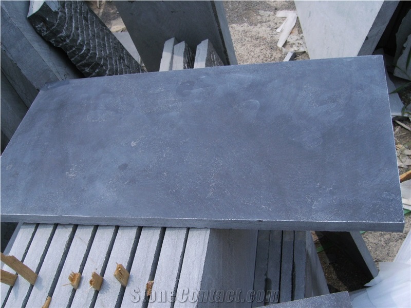 China Bluestone Flamed Limestone,Honed Bluestone Slabs & Tiles, Floor ...