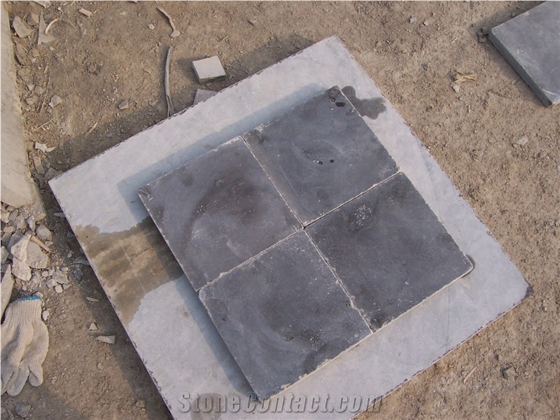 China Bluestone Flamed Limestone,Honed Bluestone Slabs & Tiles, Floor ...