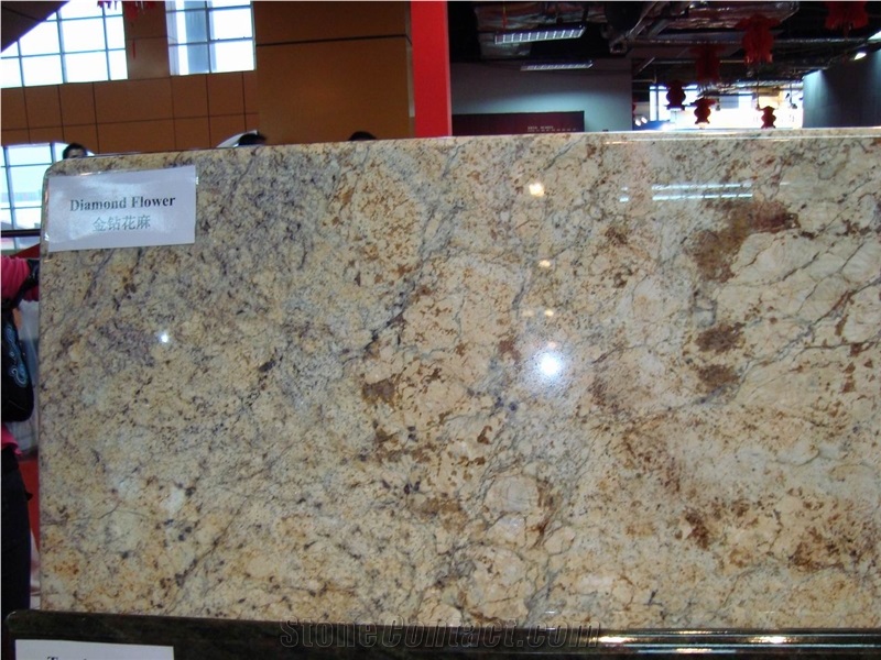 Yellow Granite Slabs For Kitchen Countertops - StoneContact.com