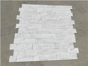 White Wall Cladding And Split Face Culture Stone - StoneContact.com