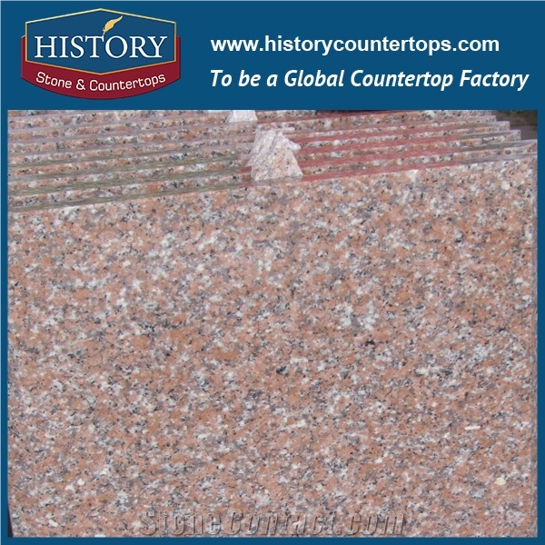 Best Selling Light Red Granite, G696 Yong Red Granite Slabs with High ...