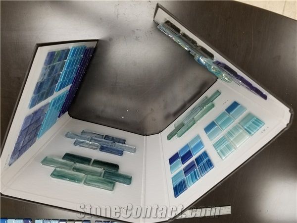 Mosaic Tile Glass Tile Sample Catalog With Logo Printed from China ...