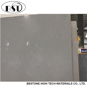 Grey Engineered Quartz Stone Slabs Solid Surface from China - StoneContact.com