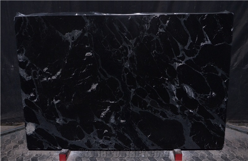 Python Black Granite Slabs from Brazil - StoneContact.com