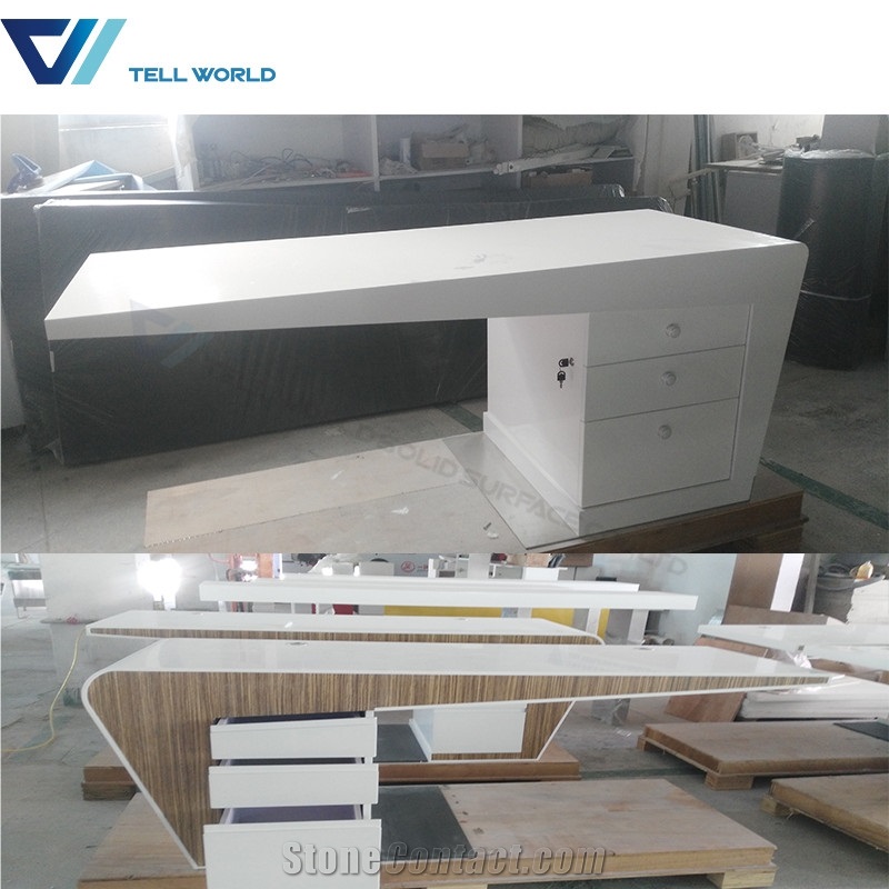 Acrylic Computer Desk Officee Staff Table from China - StoneContact.com