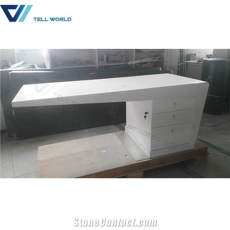 Acrylic Computer Desk Officee Staff Table from China - StoneContact.com