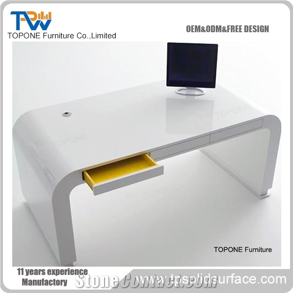 Modern White Office Table for Boss from China - StoneContact.com