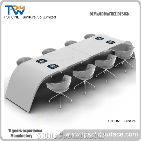 New Office Design Boardroom Stone Conference Table from China ...