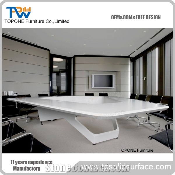 New Office Design Boardroom Stone Conference Table from China ...