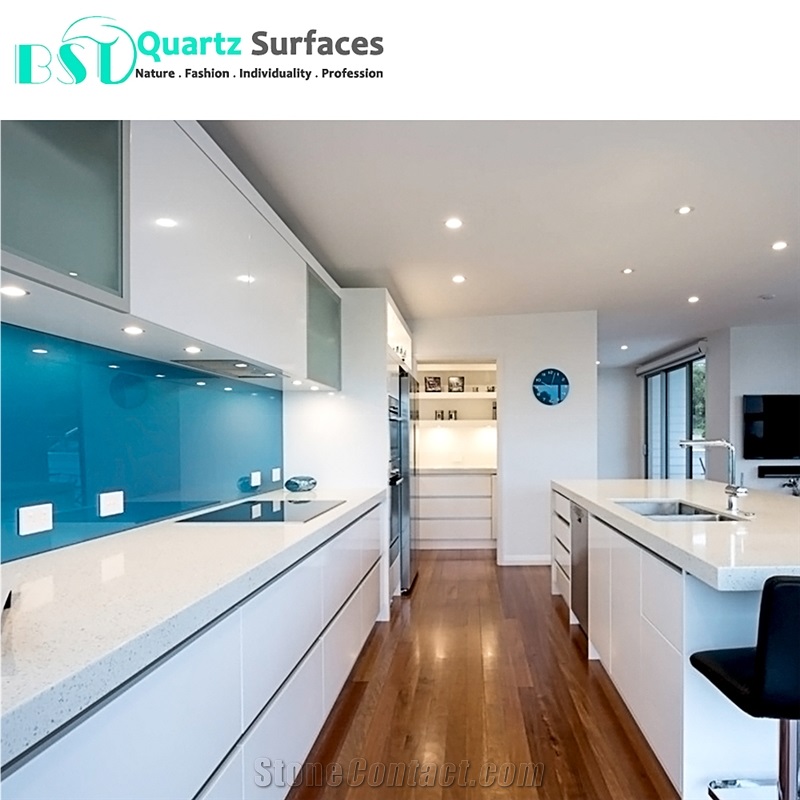 Free Samples Ocean Foam White Quartz Engineered Stone from China ...