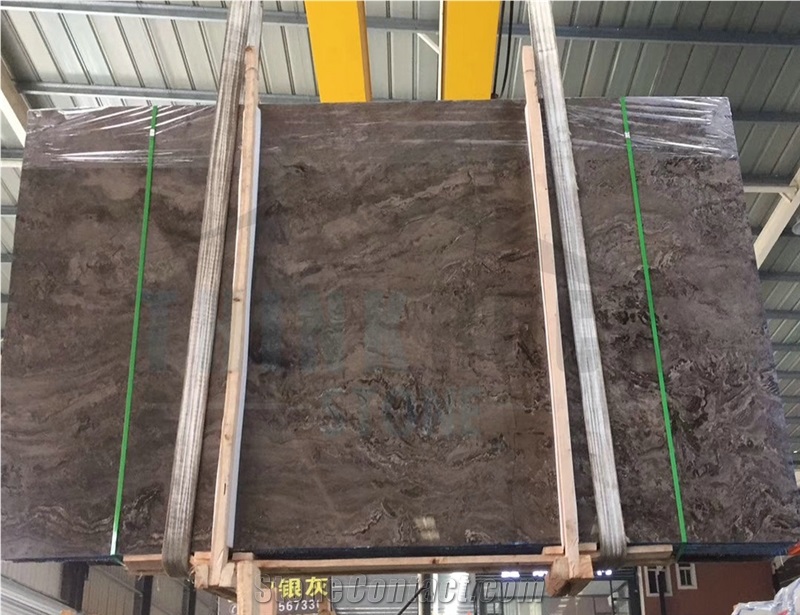 Turkish Moon Valley Brown Marble 18mm Big Slabs from China ...