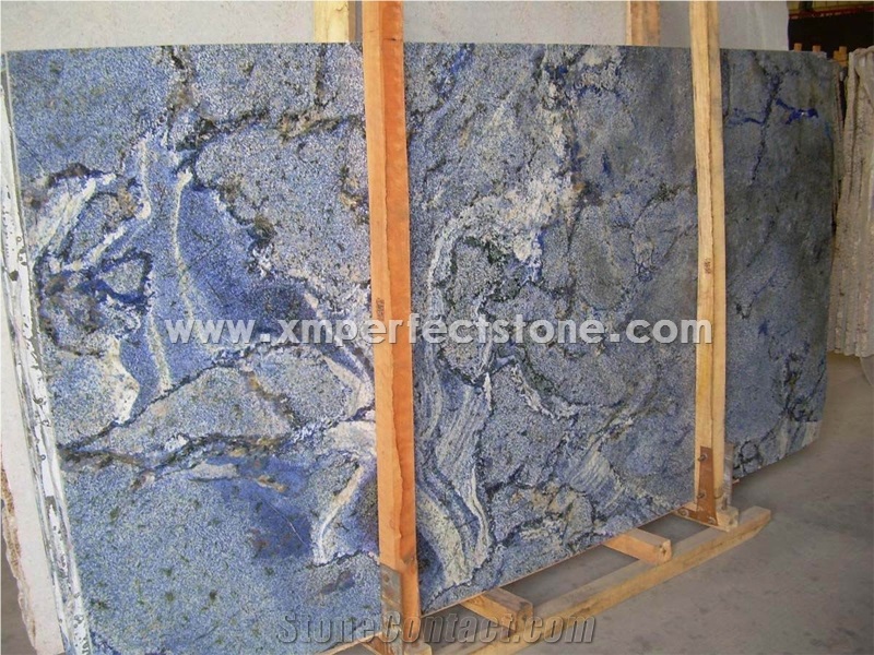 Brazil Azul Bahia Granite Slabs&Tiles/Brazi Blue from China ...